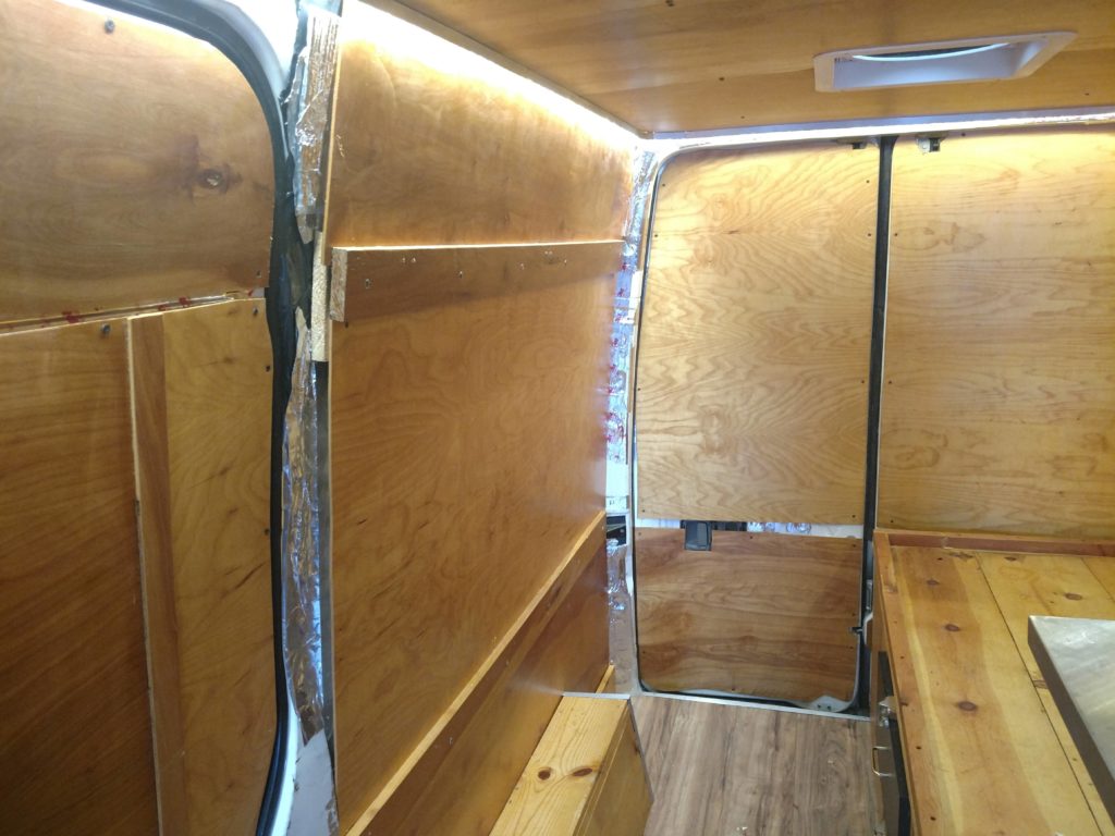 2.6) Ceiling Panels & Lights – Project Van Life